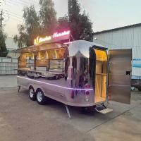 China Outdoor Fast Food Street Food Catering Trailer with Mobile Bar Ice Cream Coffee for sale