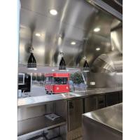 China Stainless Steel Dining Car Towable Food Trailer for Large Window Design Snack Car for sale