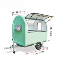 China Novel Style Commercial Food Carts Materials 2200*1620*2000 Dimensions Delicious Snacks for sale