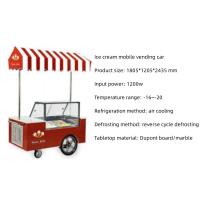 China Raw Material Fruit Trolley Freezers for Mobile Popsicle Ice Cream Food Truck for sale