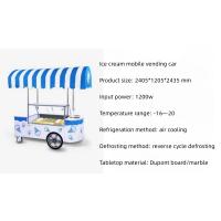 China Mobile Snack Food Vending Trolley with Equipped Display Counter on Sustainable Cart for sale