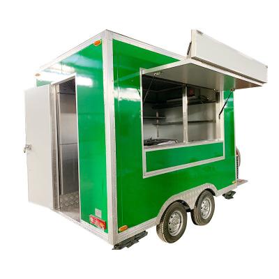 China Customizable Pizza Hamburger Milk Tea Vending Food Truck with Toilet Exporter Mobile Fast for sale