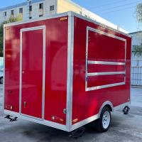 China Customizable Stainless Steel Mobile Fast Food Truck with Toilet Pizza Hamburger Milk Tea Source for sale