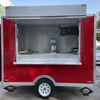 China Customizable Stainless Steel Mobile Fast Food Truck with Toilet Pizza Hamburger Milk Tea Source for sale