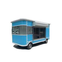 China Customized Food Truck for Fast Food Vending Carts Coffee Milk Tea Cold Drinks Trailer for sale