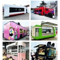 China Wooden Case Mobile Restaurant for 2019 Gear Food Shop Trailer Snack Cart Container-type for sale