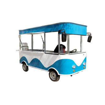 China Electric Power Multi-Function Food Trolley Cart for Fast Food BBQ Pizza and Ice Cream for sale