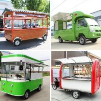 China Electric Power Multi-Function Food Trolley Cart for Fast Food BBQ Pizza and Ice Cream for sale
