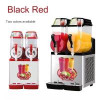 China Commercial Slush Machine Double Cylinder 24 Liters 220/110V 950W with Electric Power for sale
