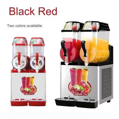 China Commercial Slush Machine Double Cylinder 24 Liters 220/110V 950W with Electric Power for sale