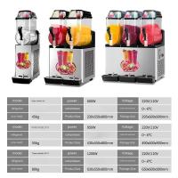 China Commercial Slush Machine Double Cylinder 24 Liters 220/110V 950W with Electric Power for sale