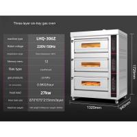 China Electric Gas Deck Oven for Food Shop 6 Tray 126l Pizza Oven Bread Cake Baking Bakery for sale