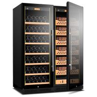 China 304 Stainless Steel Commercial Mirror Glass Display Wine Cooler Fridge for Restaurant for sale