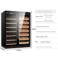 China 304 Stainless Steel Commercial Mirror Glass Display Wine Cooler Fridge for Restaurant for sale