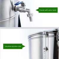 China Stainless Steel Home Beer Maker with 30 KG Production Capacity and Tempered Glass Cover for sale