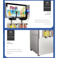 China Smoothie and Frozen Drink Stainless Steel Snow Melting Machine with 105 KG Capacity for sale