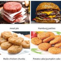 China 304 Stainless Steel Meat Pie Patty Making Machine CBM0.72 Power 0.55KW Burger Machine for sale