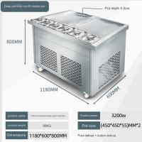 China Stainless Steel Commercial Desktop Roll Ice Cream Maker for Sustainable Development for sale