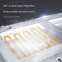 China Stainless Steel Commercial Desktop Roll Ice Cream Maker for Sustainable Development for sale