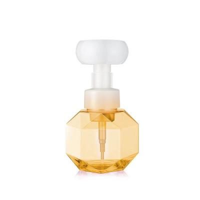 China 150ml 300ml Flower Foaming Hand Sanitizer Bottle PP PETG Plastic Soap Dispenser with Foam Pump for sale