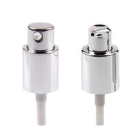 China 18/410 Silver Aluminum Cream Dispenser Pump for Cosmetic Bottles 24/410 28/410 for sale