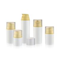 China Unique Shape 15ml 20ml 30ml Airless Bottle for Cream Skincare with Custom Logo Printing for sale