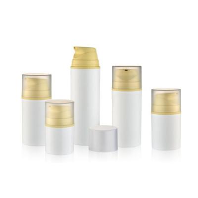 China Unique Shape 15ml 20ml 30ml Airless Bottle for Cream Skincare with Custom Logo Printing for sale