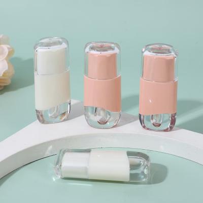China Custom Oval Lip Glaze Tube 2.3ml with Brush Applicator - AS Plastic Cosmetic Packaging for sale