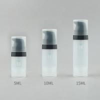 China 10ml Recyclable Plastic Airless Dispenser Pump Bottle for Skincare with 5ml and 15ml Options for sale