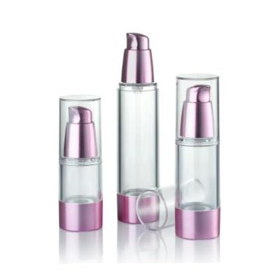 China Refillable 50ml Airless Bottle with Custom Pump Options - 15ml to 100ml Acrylic Packaging for Skincare for sale