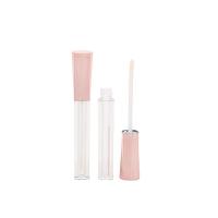 China Octagonal Diamond Metal Aluminum Cover Plastic Lip Glaze Tube 5ml-15ml Capacity Cosmetic Packaging for sale
