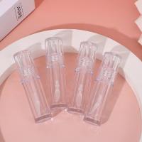 China Transparent Silicone Brush Head Plastic Lip Glaze Tube 4.5ml Capacity for Precise Cosmetic Application for sale