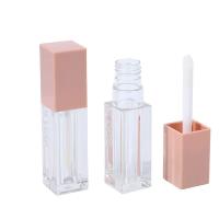 China Square Pink 7ml Plastic Lip Glaze Tube for High Gloss Liquid Eyeshadow and Lip Gloss Packaging for sale