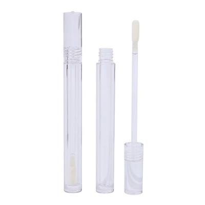 China 4.5ml Plastic Lip Glaze Tube with Screw Cap Slim Design Customizable Logo for sale