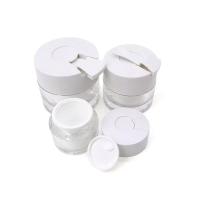 China 15ml 30ml 50ml Round Cream Jar with Spoon - Custom Cosmetic Packaging with Multiple Capacity Options for sale