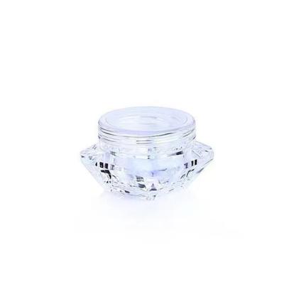 China 20g Transparent Plastic Cream Jar for Skincare Cosmetics with Custom Logo Printing for sale