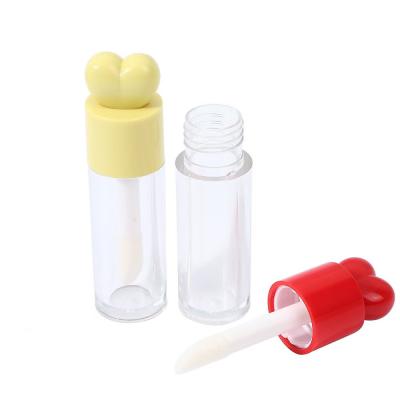 China 5ml Love Lip Glaze Tube Macaron Color Cute Small Portable Liquid Eye Shadow for sale
