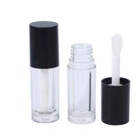 China Plastic Lip Glaze Tube 5.5ml with Brush Customizable Logo White Black Pink for sale