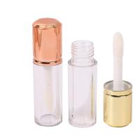 China Cylindrical Short Plastic Lip Glaze With Brush , Customizable Color And Customizable Material for sale