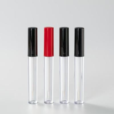 China Cylindrical Slim Lip Glaze Tube 3.5ml PETG Plastic Container for Liquid Cosmetics and Repair Fluids for sale