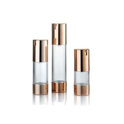 China 15ml 30ml 50ml Leakproof Controlled Dispensing Snap Lock Airless Pump Bottle for Cosmetics for sale