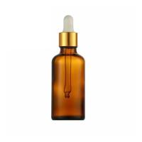 China Customized Empty Glass Round Shoulder Bottle with Aluminum Dropper 10ml 30ml 50ml for sale