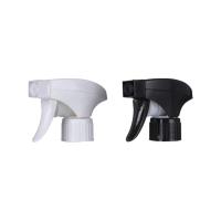 China Double Wall Black And White 28 / 410 Plastic Trigger Sprayer For Cleaning for sale