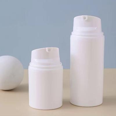 China Classic White Airless Pump Bottle 30ml 50ml 100ml for Personal Care for sale