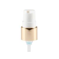 China 18/410 Gold Aluminum Collar 20/410 Child Proof Cream Dispenser Pump for Bottles for sale