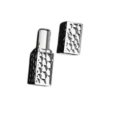 China Silver Electroplating 5g Fashionable Lipstick Tube for Cosmetic Packaging for sale