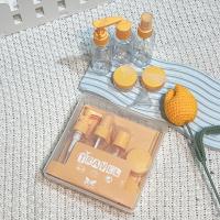 China Voguish Design 7-Piece Plastic Travel Bottle Set 50ml Capacity for Personal Care Packaging for sale