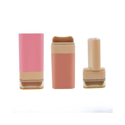 China 20ml Plastic Deodorant / Blush Stick Container with Brush Convenient for Deodorant Application for sale