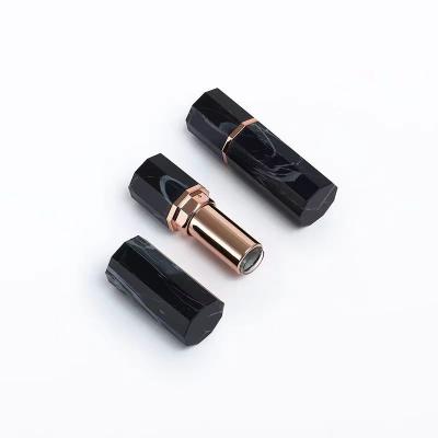 China Luxury Custom Hexagon Empty Lipstick Cases 12mm Seal Ring for Cosmetic Packaging for sale