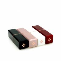 China Plastic Square 5G Empty Lipstick Tube with Four Leaf Clover Cap Design for sale